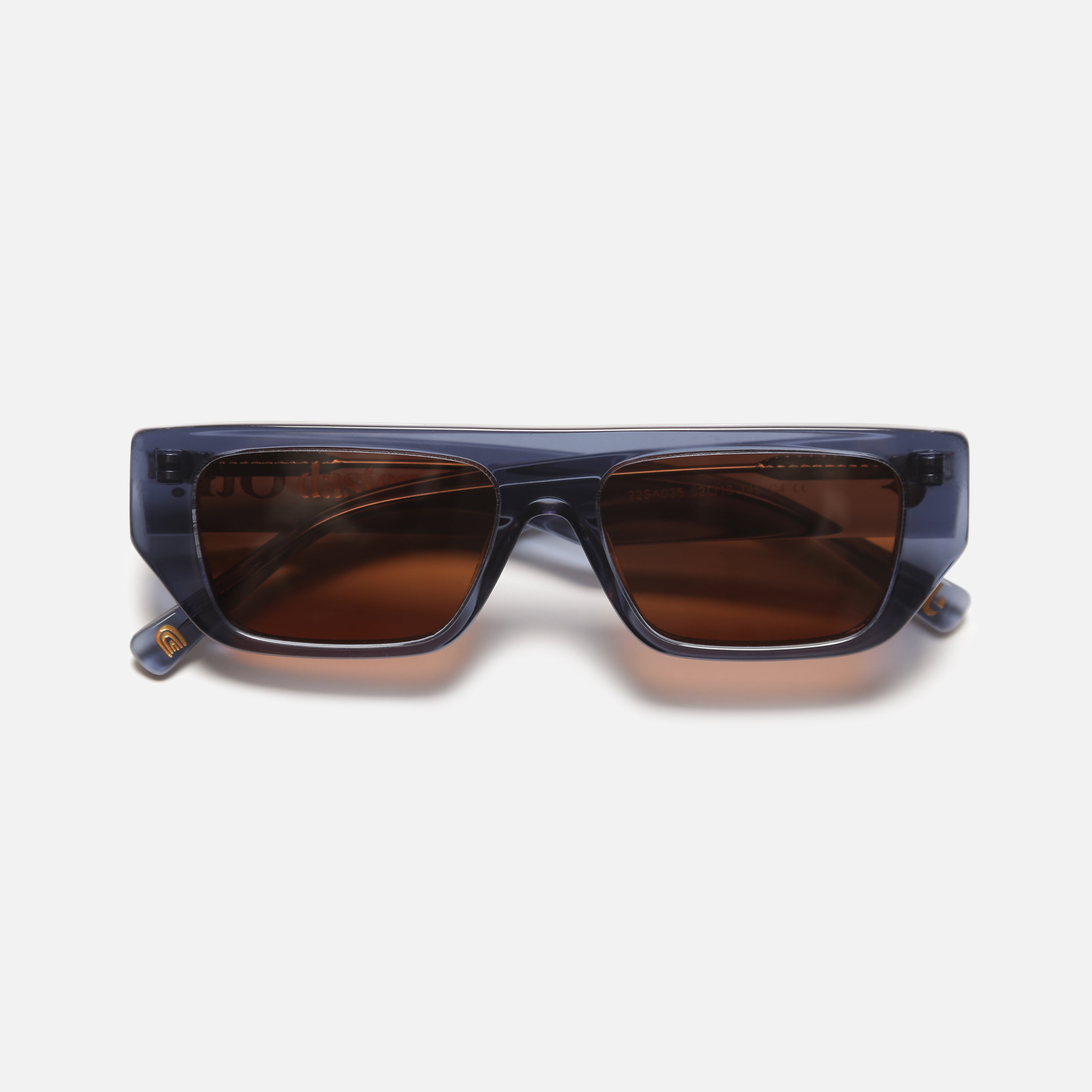 OTR Sunglasses || Blue Frames + Orange lens – Dasten Eyewear